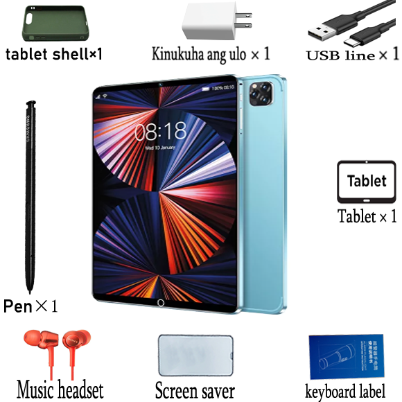 【COD+24H issued】Samsung Tablet 15 Pro 10.1 inch 8GB+256GB Android 12 ...