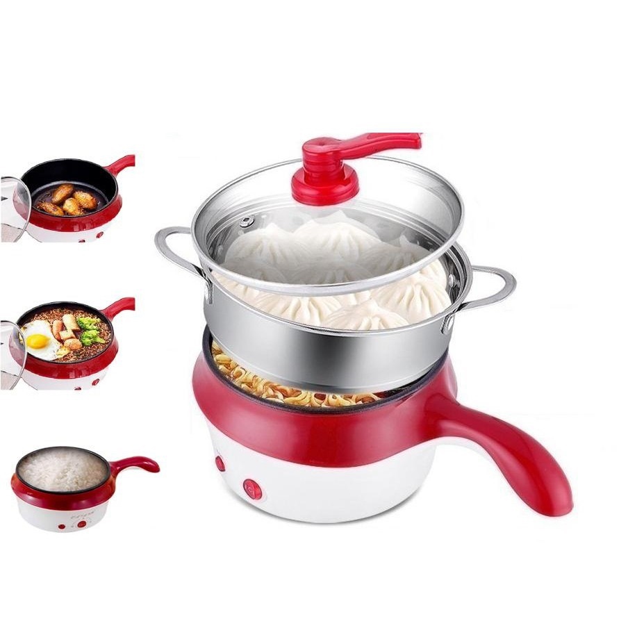 Wowlife ERASTAR Multifunction Electric Mini Cooking Pot Non-Stick ...