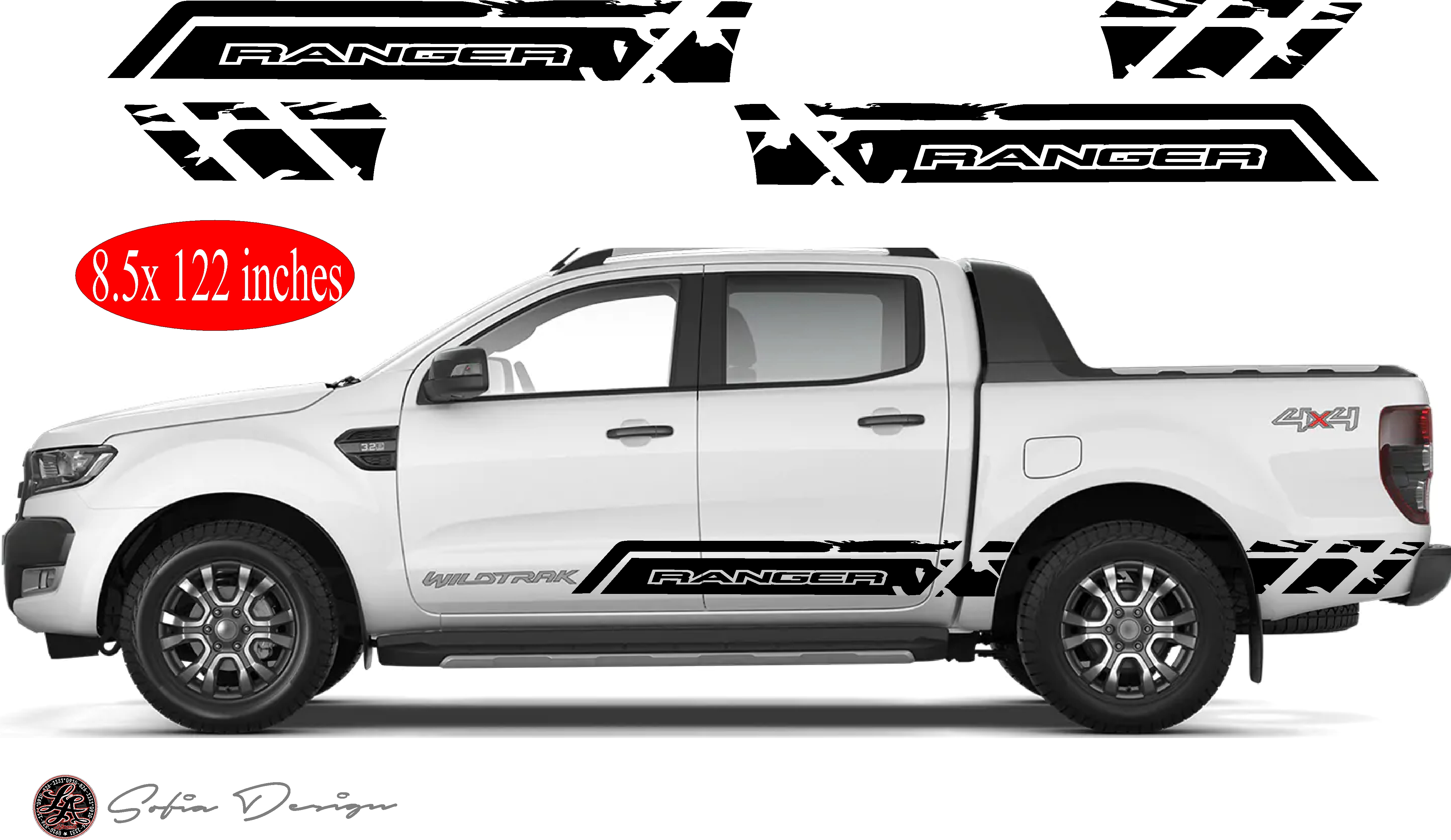 FORD RANGER BODY DECALS VINYL STICKER CUT OUT VINYL STICKER | Lazada PH