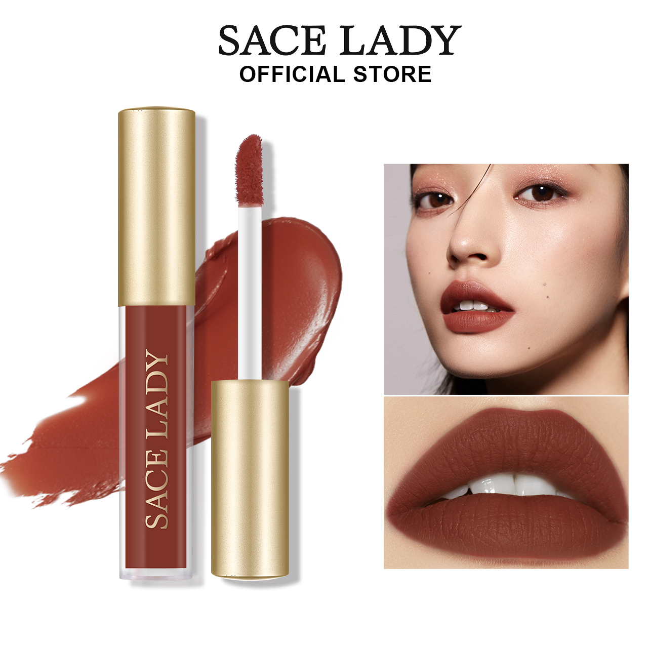 SACE LADY Waterproof Sample Long lasting Liquid Lipstick+Purifying ...