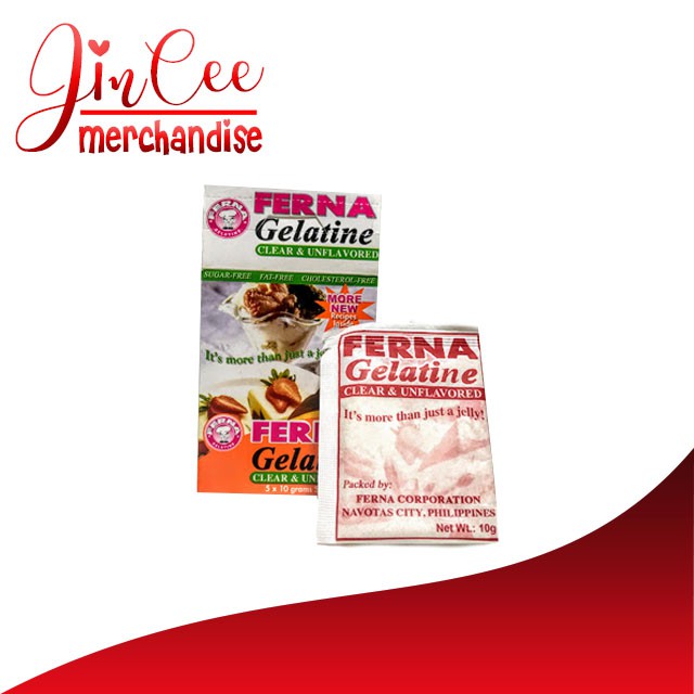 Ferna Gelatine Powder 10g (Clear and Unflavored) | Lazada PH