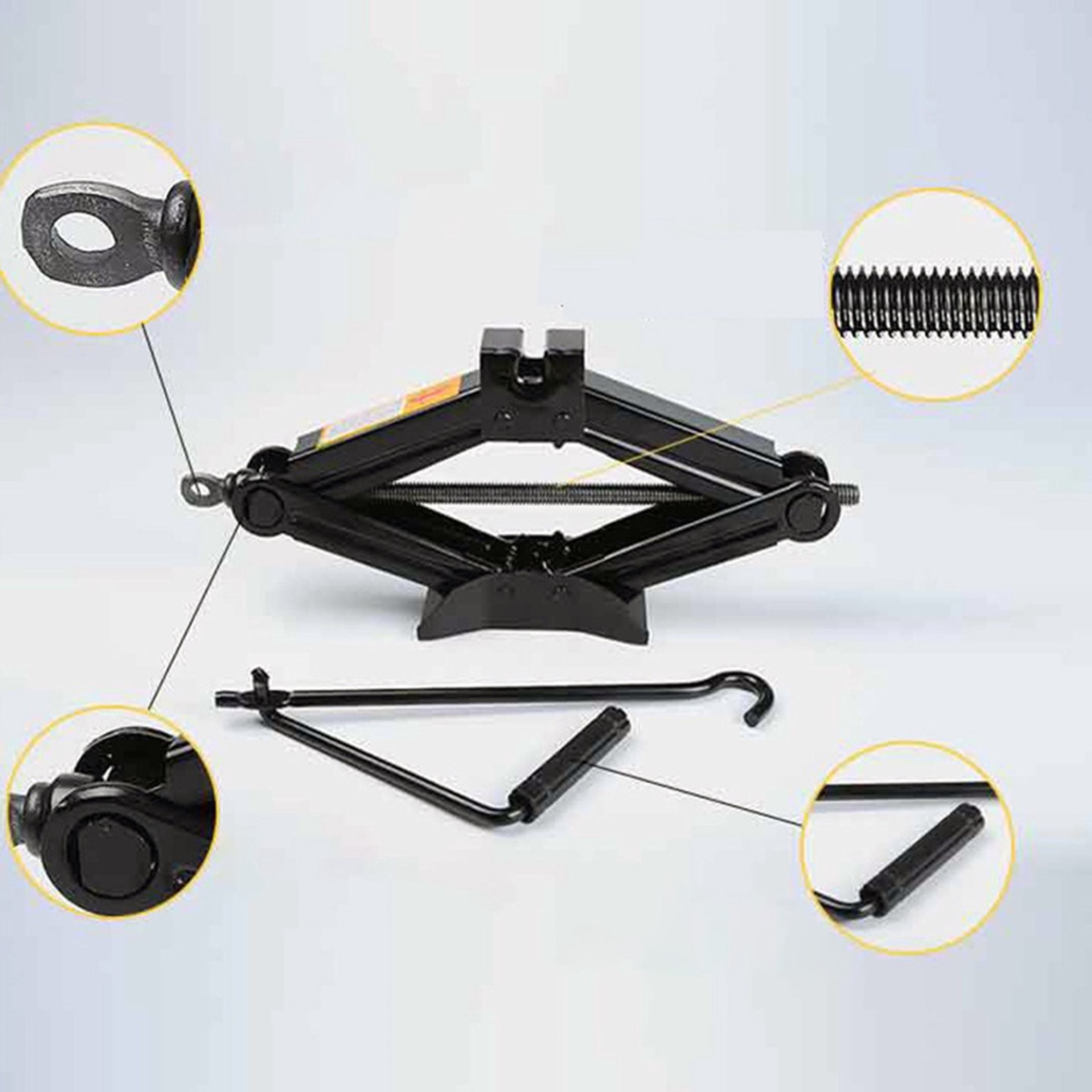 2.0T car scissor jack hand car scissor jack maintenance tool lift ...