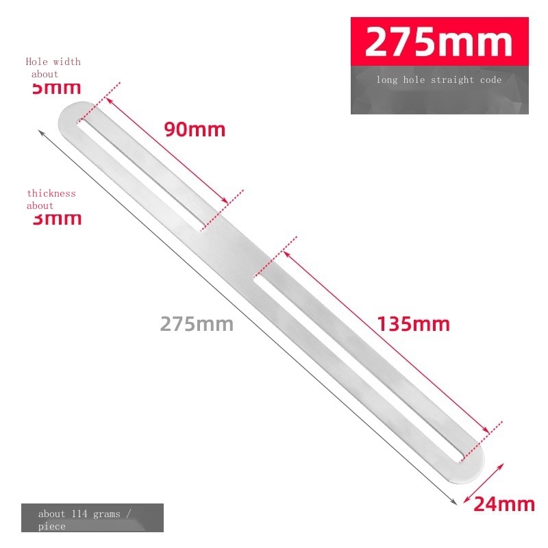 Stainless Steel Adjustable Angle Yards Long Hole Double Swing 90 Degree ...