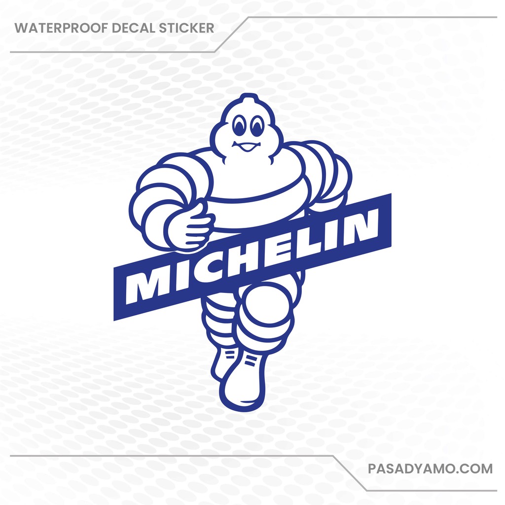 Michelin Logo Decal Sticker for Cars Motorcycles Laptops Skateboards 3. ...