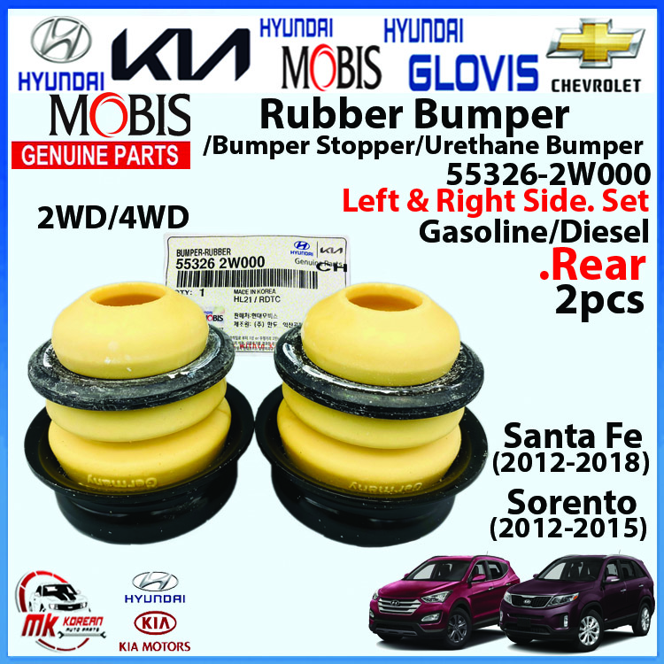 [GENUINE] Rubber Bumper/Bumper Stopper/Urethane Bumper. Left & Right ...