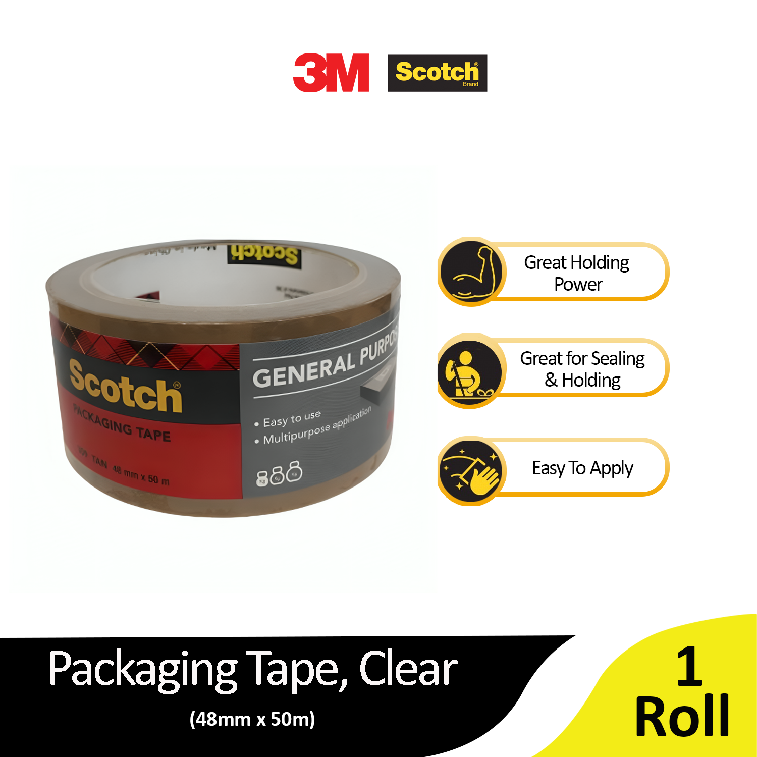 3M Scotch Packaging Tape 309-PH OPP Gen PP Clear 48MM x 50M MS3094850CLR | Lazada PH