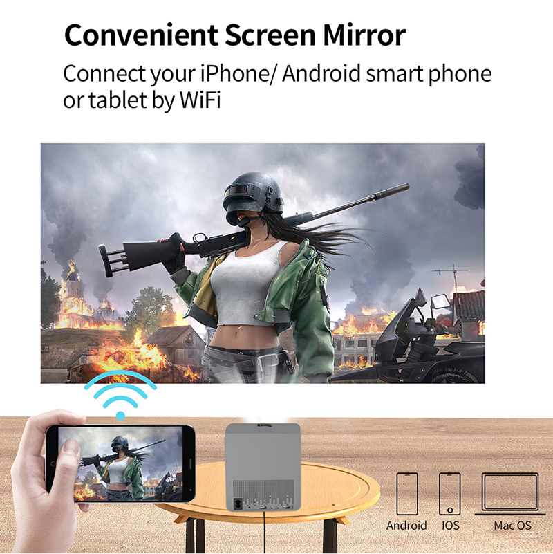 projector mini portable with wifi and bluetooth for cellphone new ...