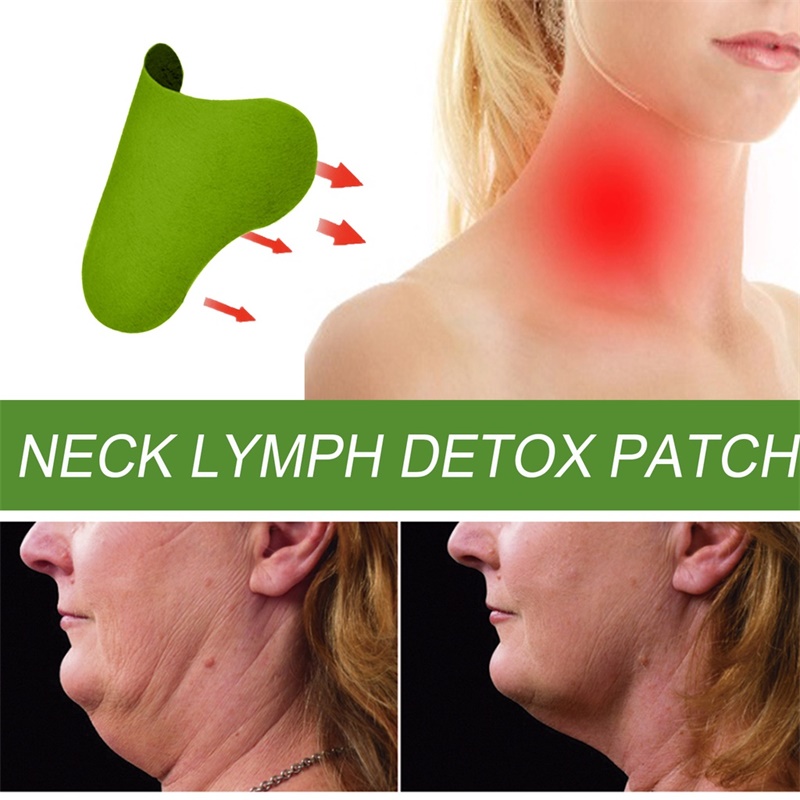 12PCS/BOX EELHOE Neck Lymph Detox Patch Lymphatic Patch Neck Scattered ...