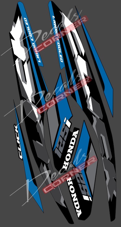 Click 125i/150i V2 Stock 2021 design decals | Lazada PH