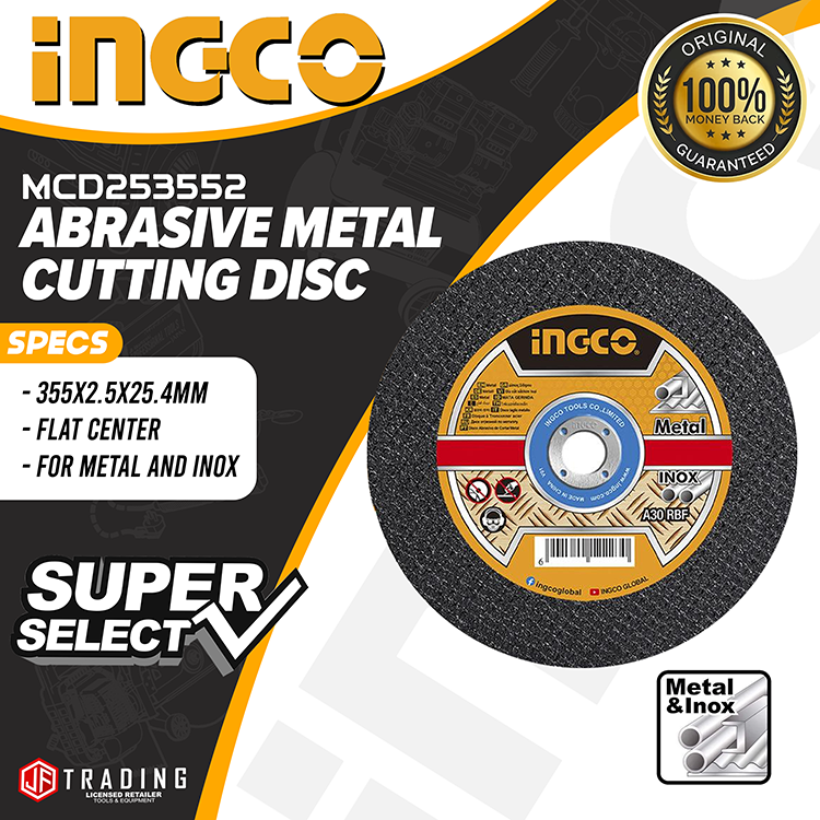 INGCO ABRASIVE METAL CUTTING DISC 14" MCD253552 HD & High Quality ♦JF ...