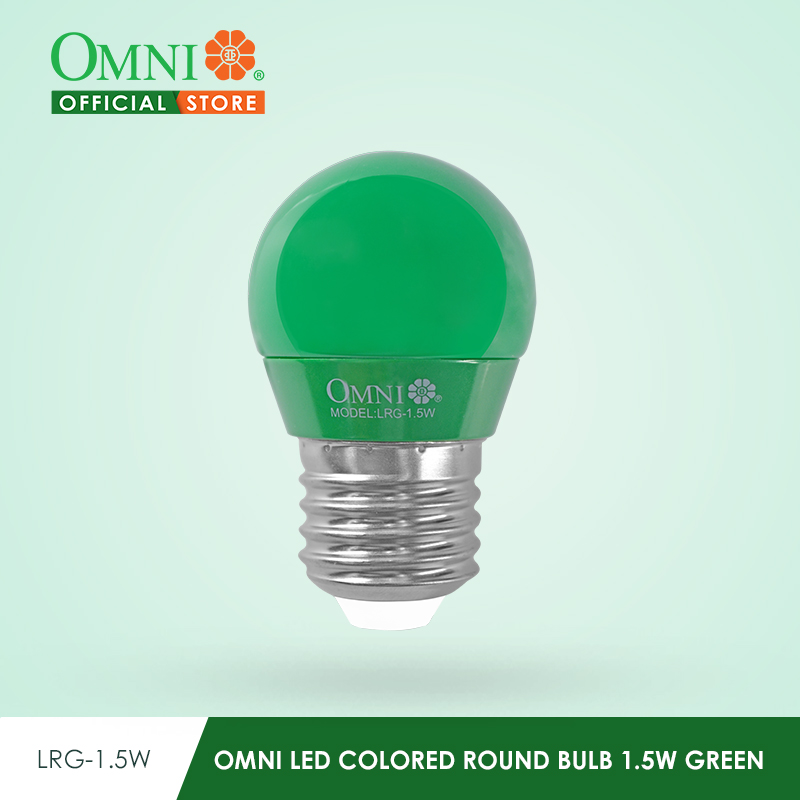 OMNI LED Colored Round Bulb 1.5W Green - LRG-1.5W | Lazada PH
