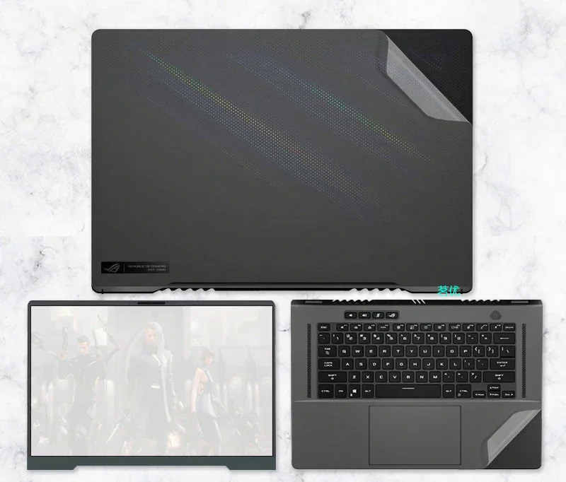 KH Black Matte Sticker Skin Protector Cover for ROG Flow X13 GV301 ...