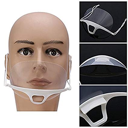 Transparent Sanitary Mask Plastic Kitchen Food Processing Cooking ...