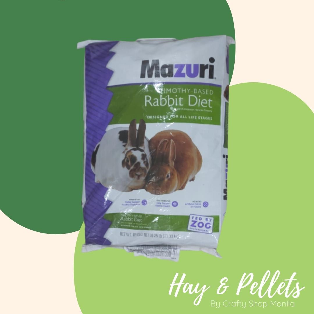 Mazuri Timothy-Based Rabbit Pellets 1kg [Hay & Pellets by Crafty Shop ...