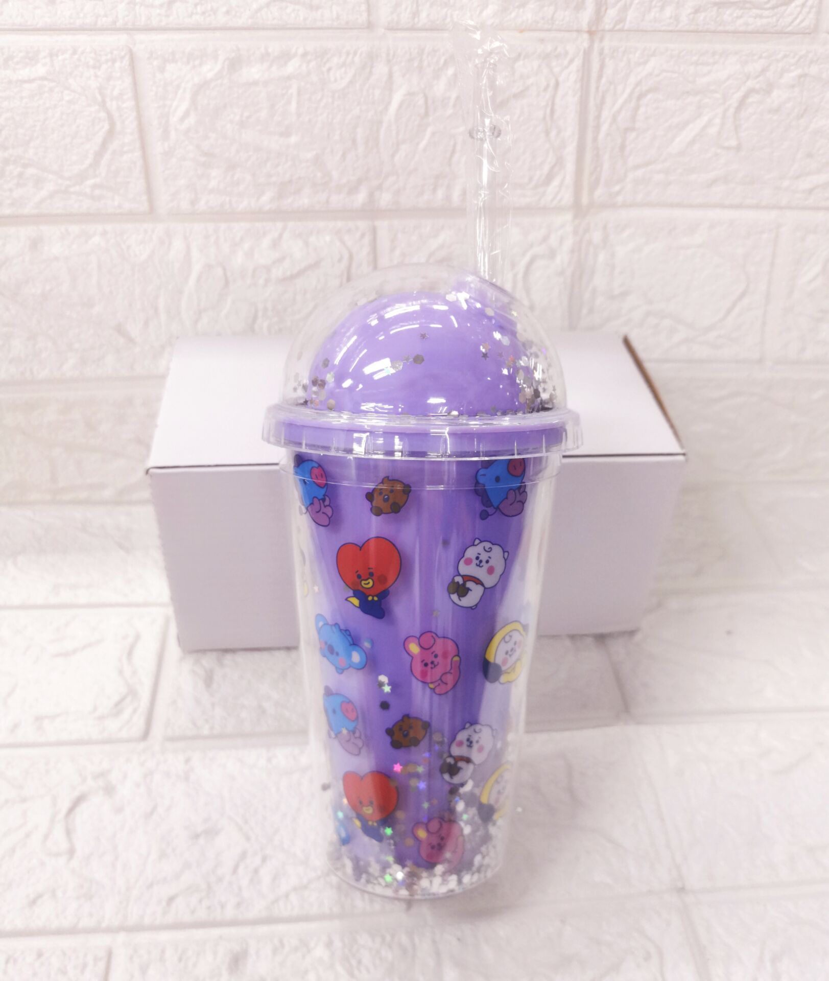 BT21/BTS Confetti Tumbler with Straw | Lazada PH