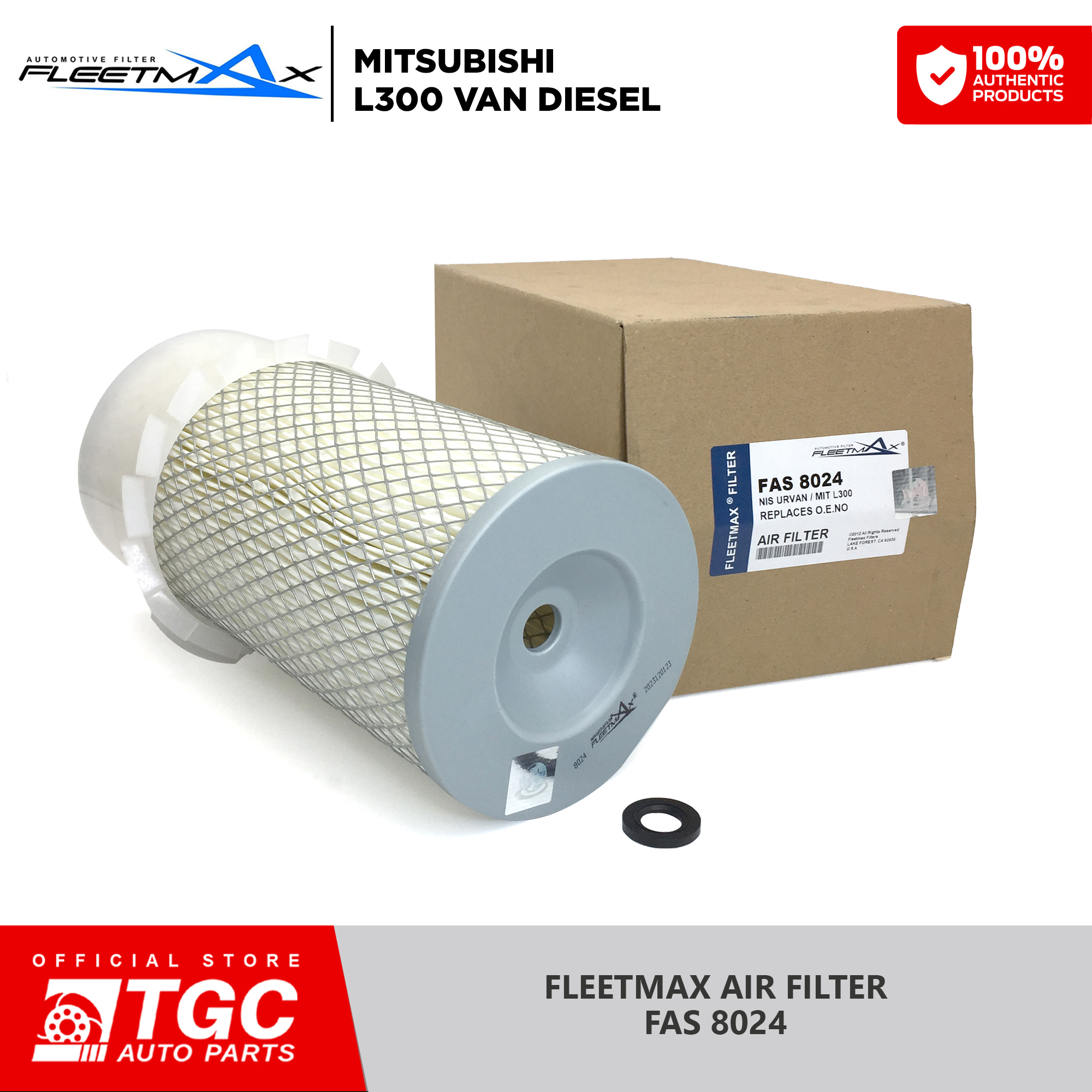 Fleetmax Air Filter with Air Swirl L300 Van Diesel Nissan Urvan Shuttle ...