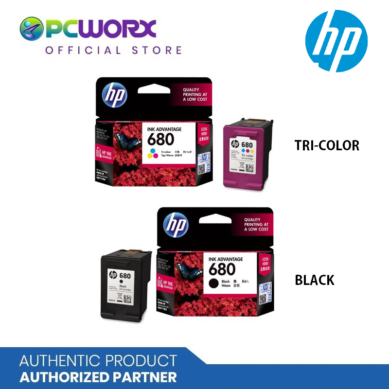 HP 680 Cartridge Ink | F6V27AA Black | F6V26AA Tri-color | HP Original ...