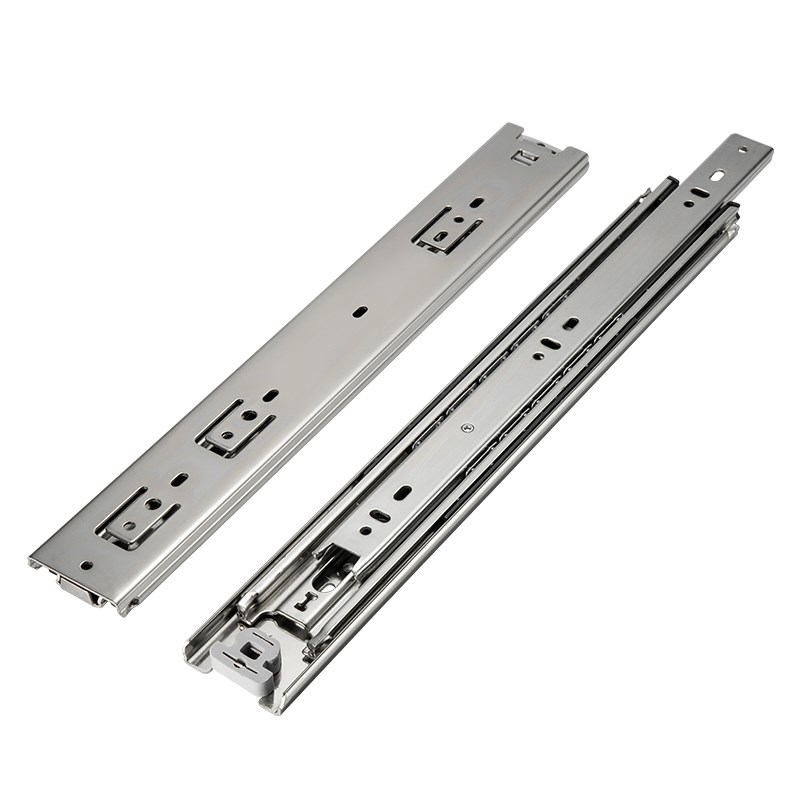 Heavy-duty slide rail 51 wide self-locking three-section drawer rail ...