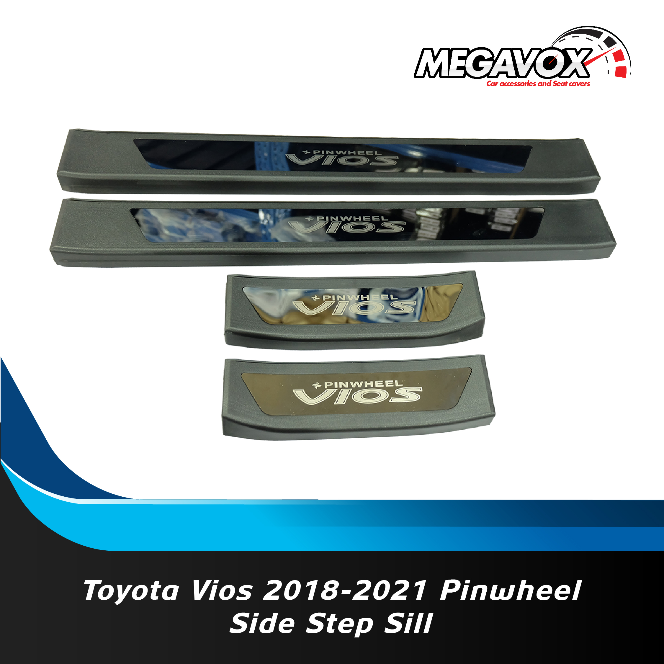 Toyota Vios 2018-2022 Pinwheel Side Step Sill | Lazada PH