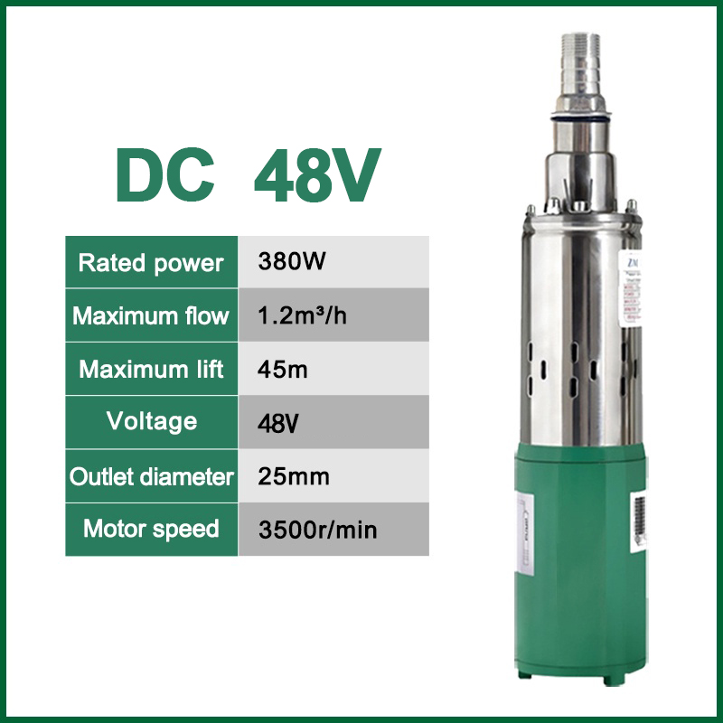 12V/48V Solar Water Pump DC Pump Impeller Pump Submersible Pump ...