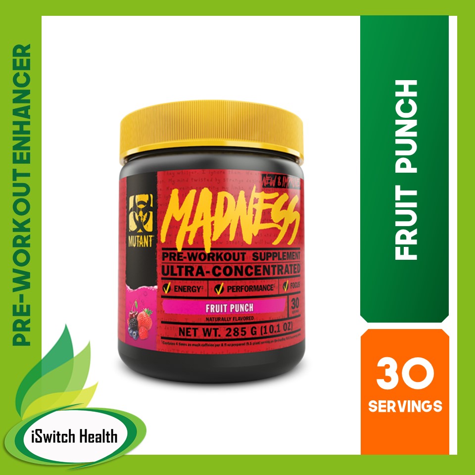 Mutant Madness ULTRA CONCENTRATED Pre-Workout – 30 Servings ...