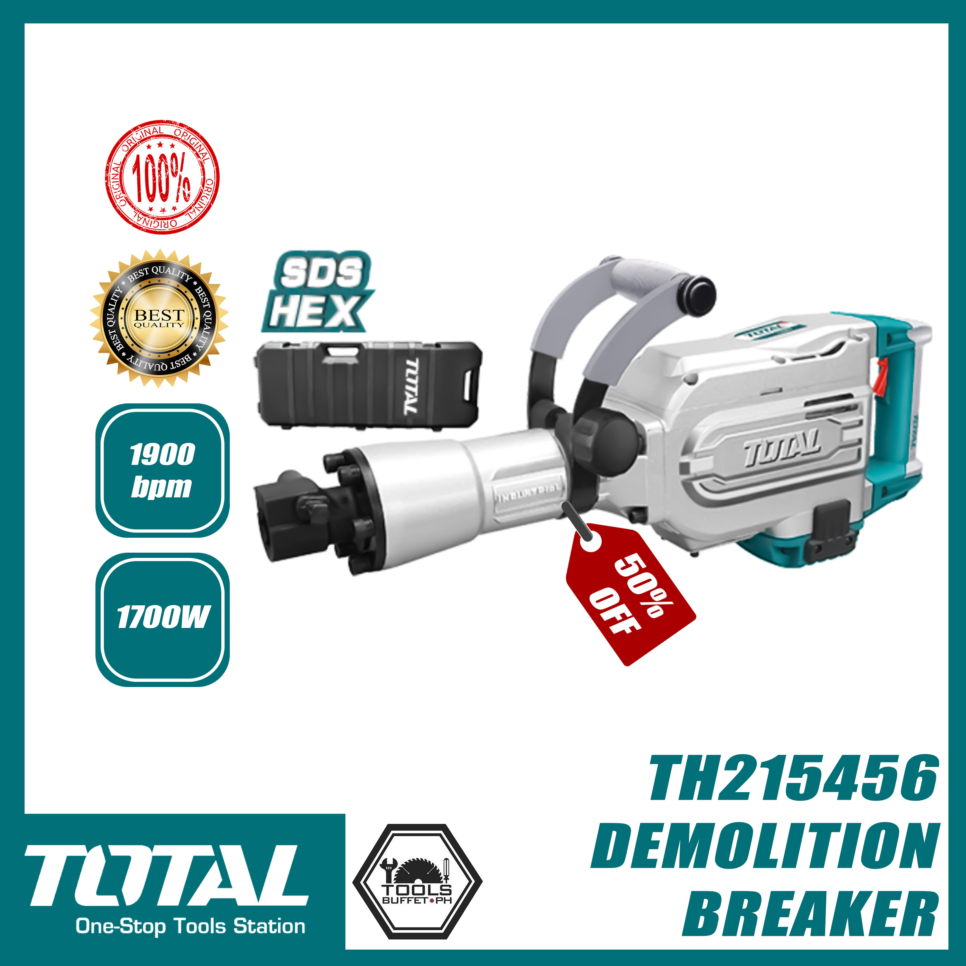 TOTAL DEMOLITION BREAKER 1700W | Lazada PH
