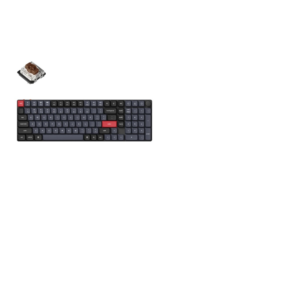 Keychron K17 Pro Mechanical Keyboard (96% layout, Wired/Bluetooth, RGB ...