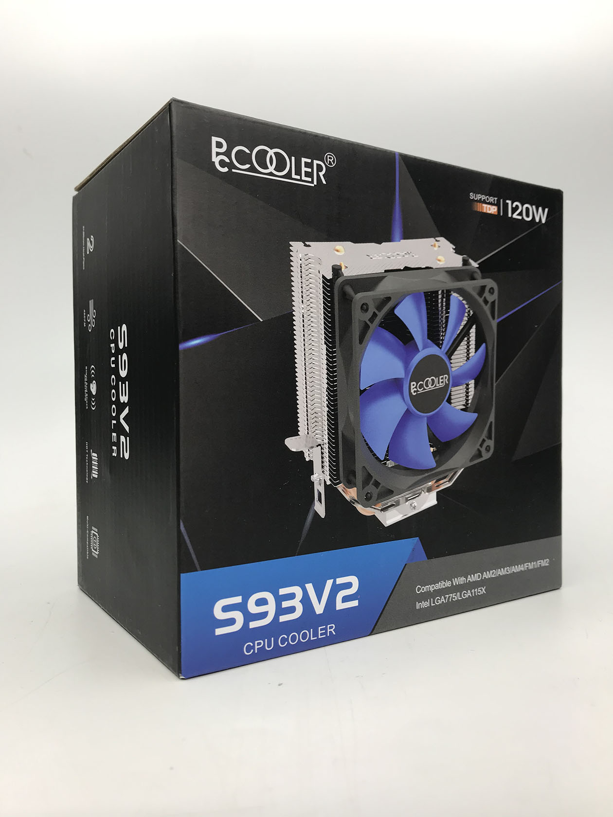 PC COOLER (MID-SIZE TOWER 120W S93V2) CPU COOLER, 3-PIN SUPPORTED, NON ...