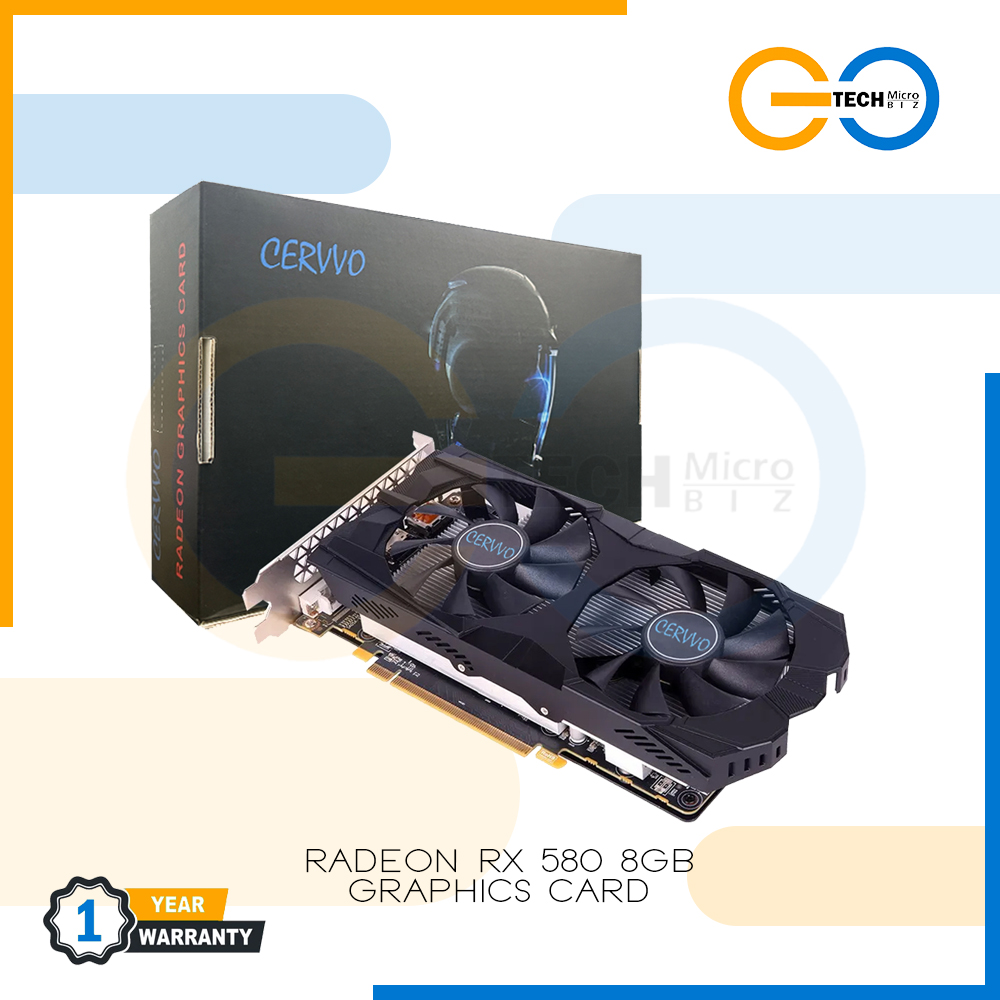 Cervvo AMD Radeon RX580 8Gb DDR5 Graphics Card GPU Video Card | Lazada PH