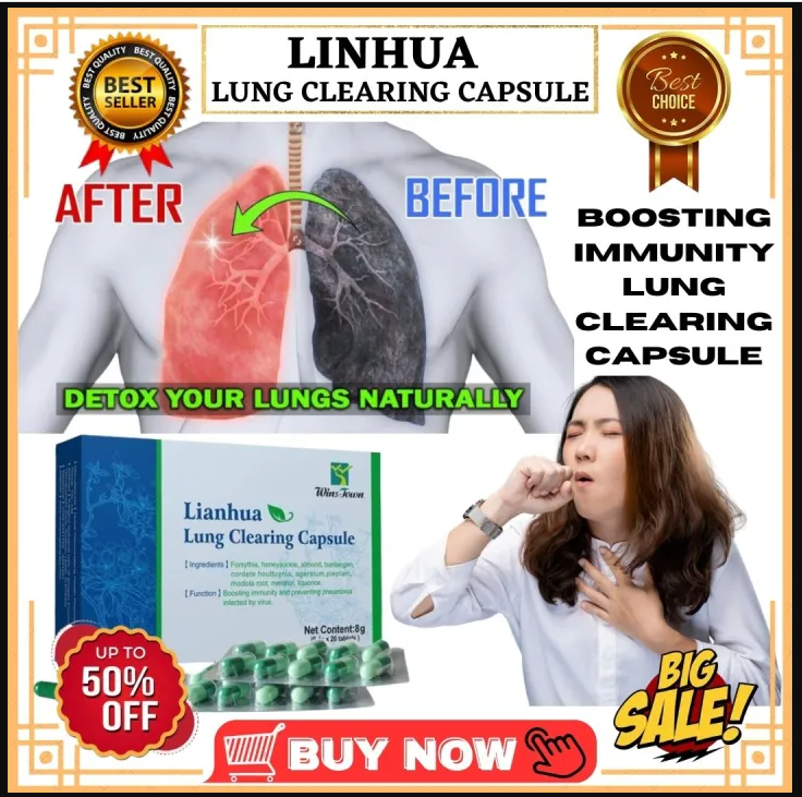 Wins Town Linghua Lung Clearing TEA Deep Cleaning of Lung Toxin 20 pcs ...