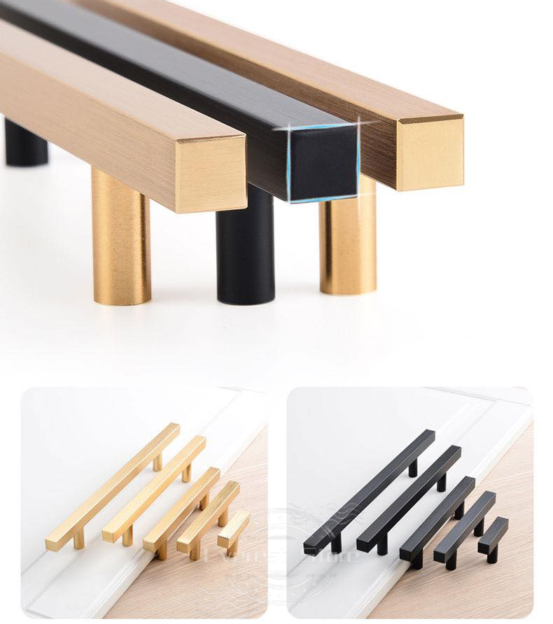 Fashion Handles Stainless Square Handle Modern Black Square Handle ...