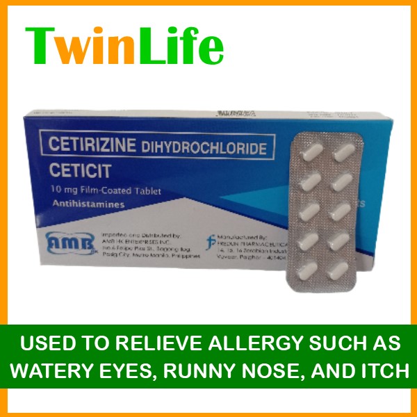 Cetirizine Ceticit AMB HK 10mg Tablet 20pcs | Lazada PH