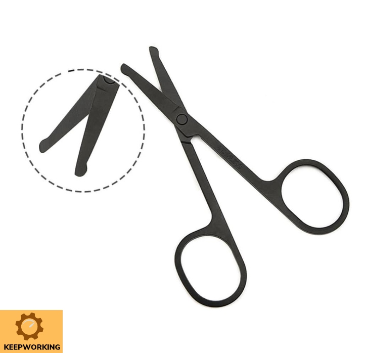 Keep Working Scissors Nose Hair Scissors Curved Rounded Tip Scissors | Lazada PH
