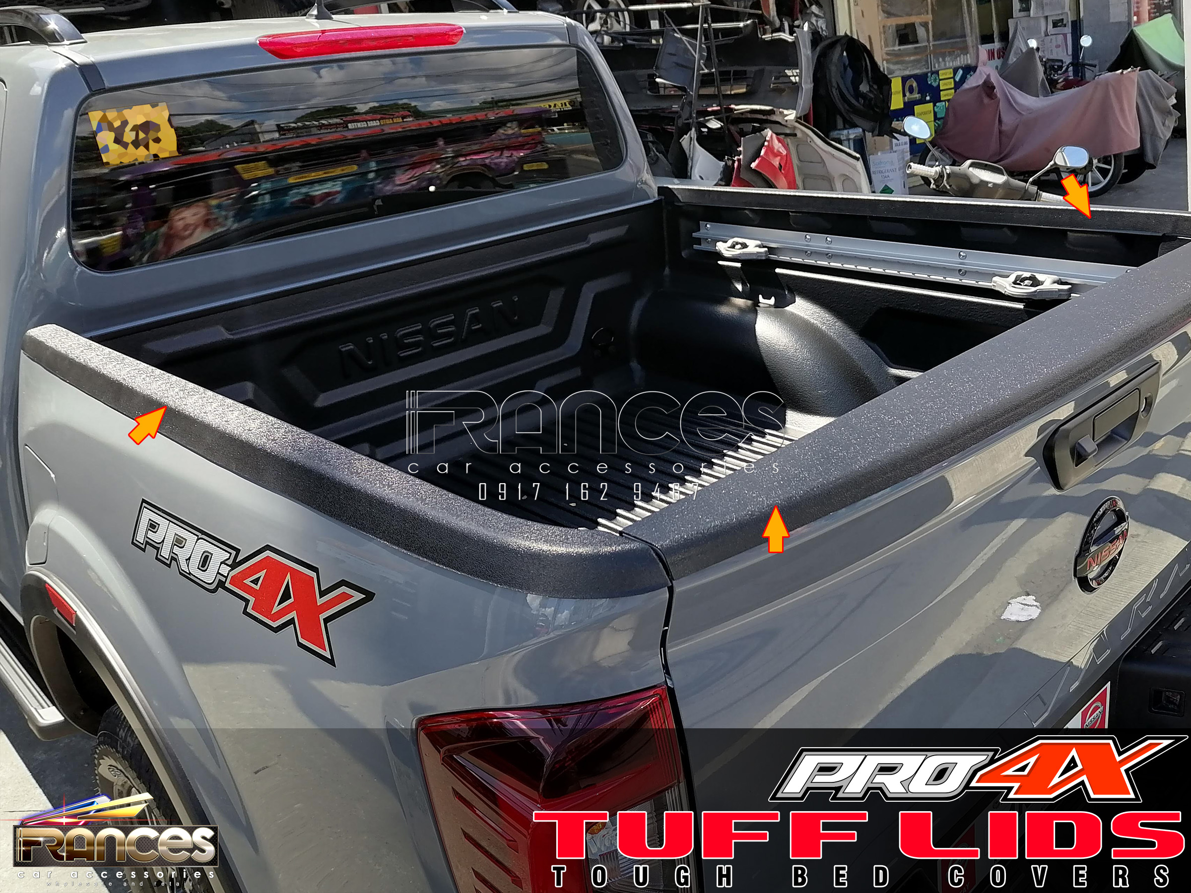 Nissan Navara PRO 4X 2021-2023 1 set 3pcs Rail Guard Rear Pick Up ...