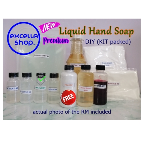 Liquid Handsoap kit PREMIUM DIY raw materials with FREE PEARLIZER ...