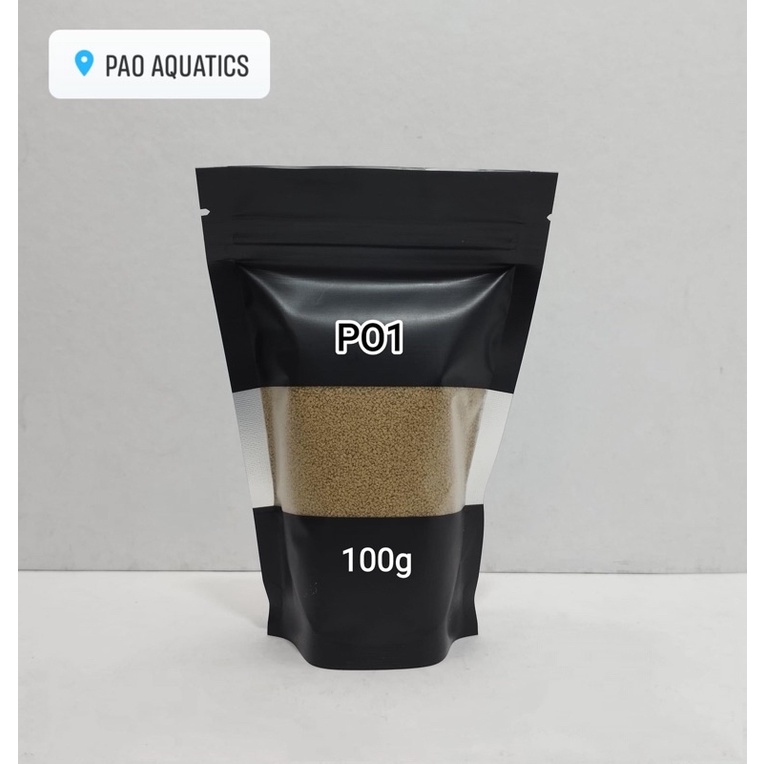 po1 and po2 and po3 and po4 tateh vannamei 100grams (sinking pellet ...