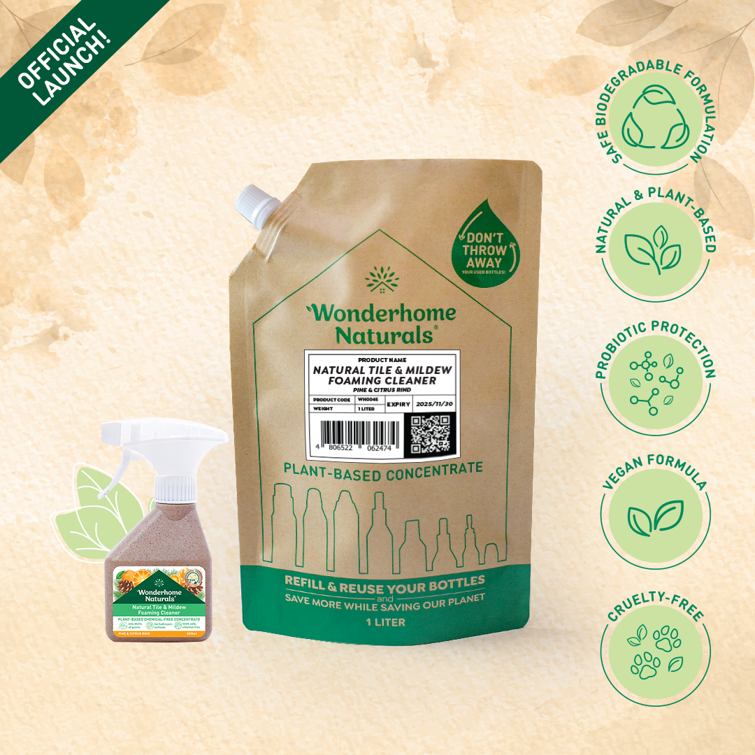 Refill Pouch Natural Tile & Mildew Foaming Cleaner Spray 1000ml Pine ...