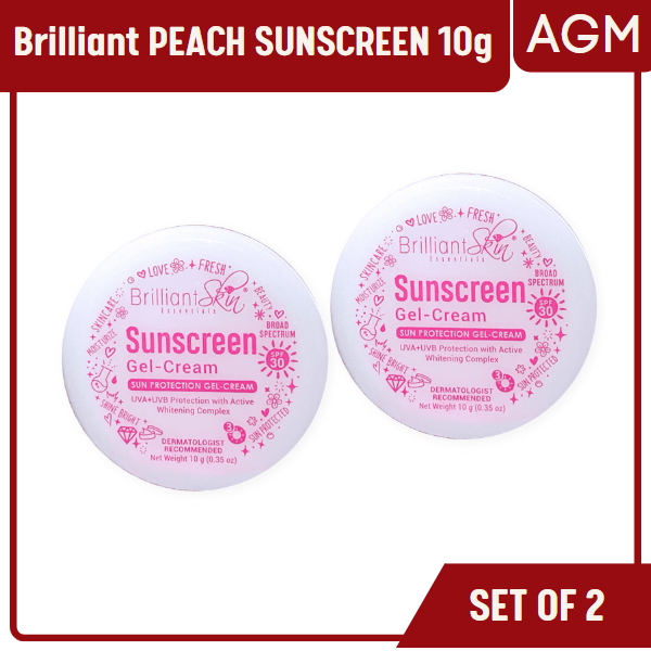 Brilliant Skin Essentials Peach Sunscreen Sunblock Cream SPF30 10g ...