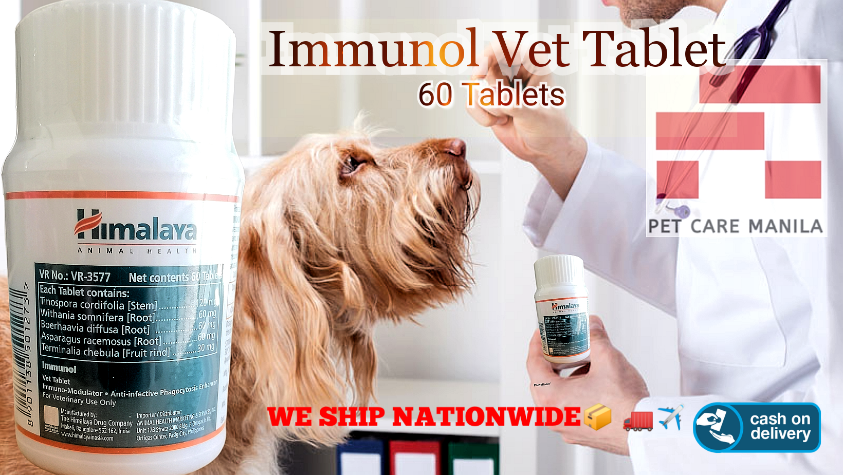 Himalaya IMMUNOL 60 Tablets for Dogs and Cats (EXPIRY: OCTOBER 2023 ...