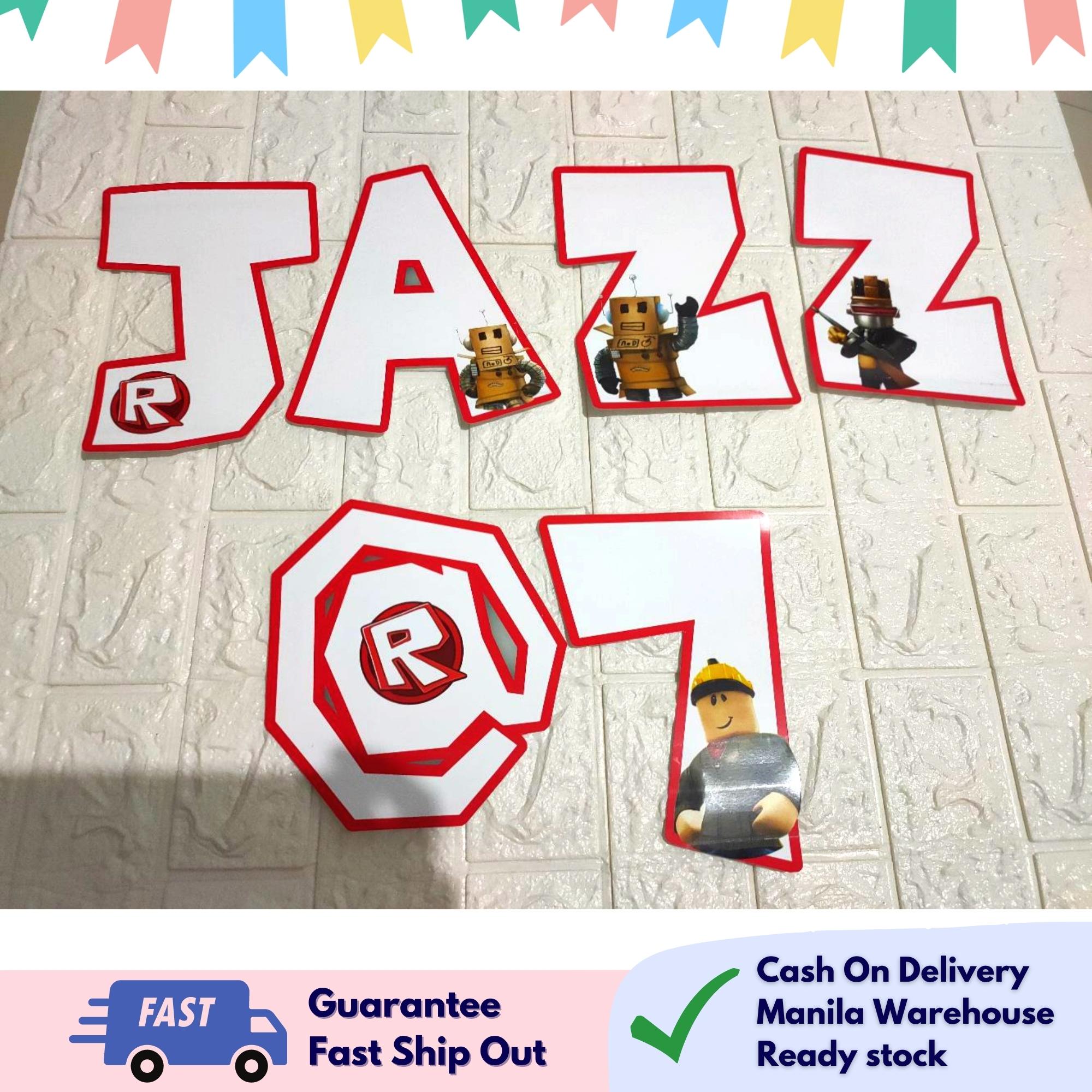 Partify ROBLOX cutout letter Theme personalize happy birthday party ...