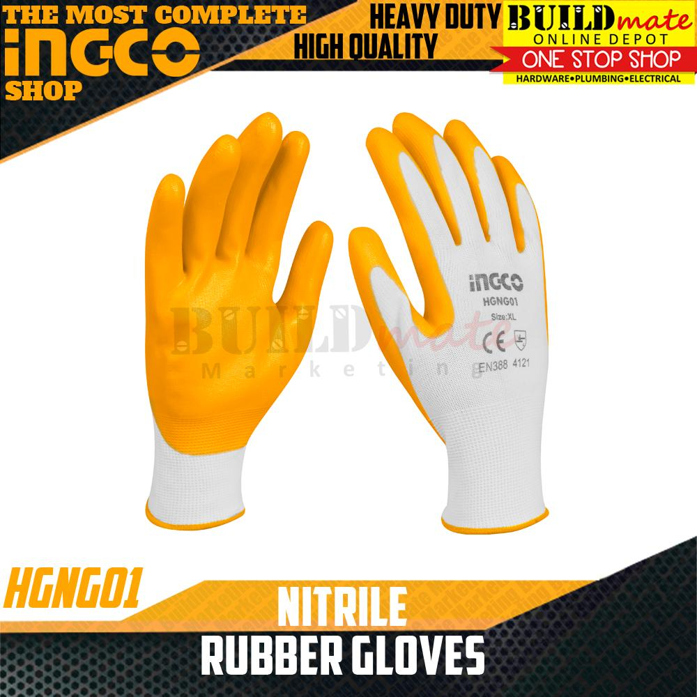 INGCO Nitrile Rubber Gloves HGNG01 •NEW ARRIVAL!• IHT | Lazada PH