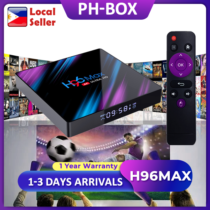 【Pre-install Apps】New H96 MAX TV Box (Preintall 10k Channels/Movies ...