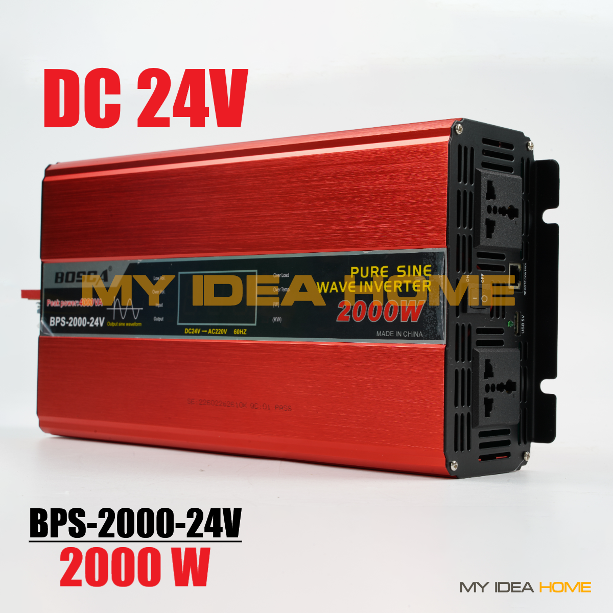 Bosca Pure Sine Wave Inverter DC24V To AC220V 1500W/2000W Power ...