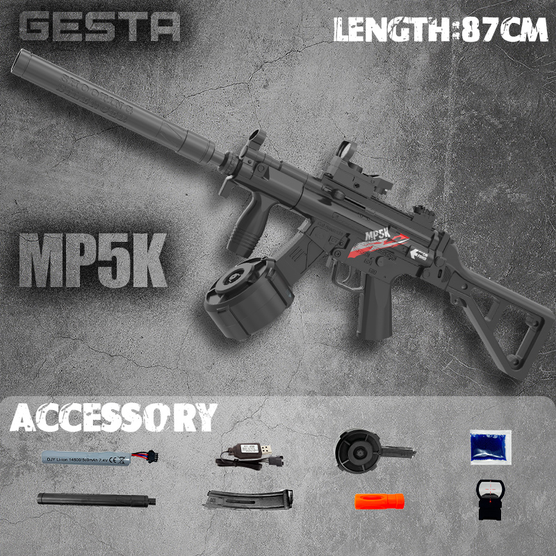 MP5K Electric Gel Blasters Gun For Adults Automatic Pellets Gun ...