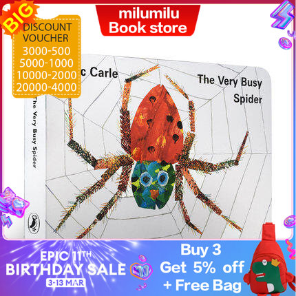 The very busy spider Eric Carle English original picture Board Book ...