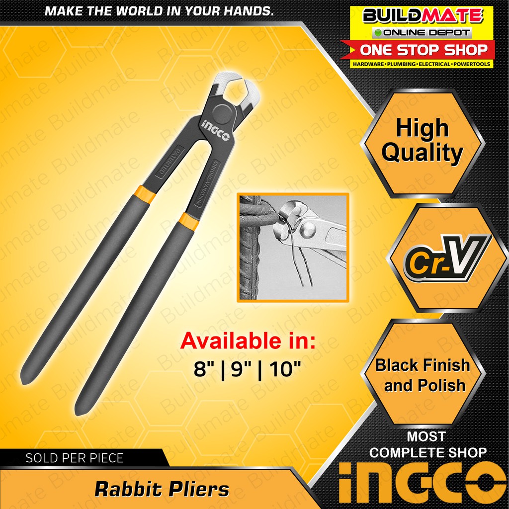INGCO Rabbit Pliers 8" Inch | 9" Inch | 10" Inch [SOLD PER PIECE] Cr-V ...