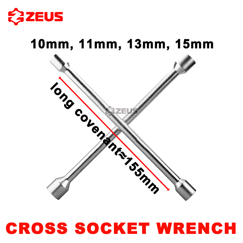 Heavy Duty Universal Lug Wrench, 4-Way Cross Wrench 8-10-12-14mm, 12-14 ...