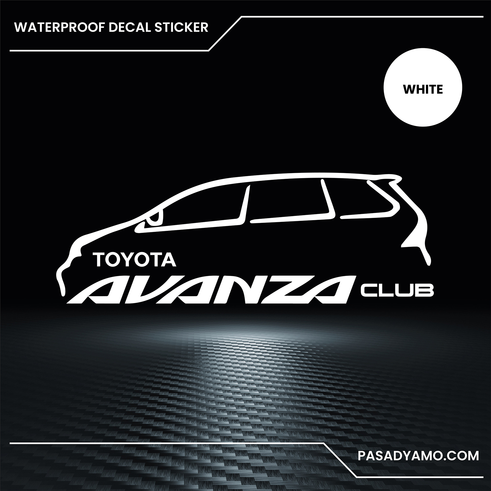 Toyota Avanza Club Sticker for Cars and Motorcycles 7 inches | Lazada PH