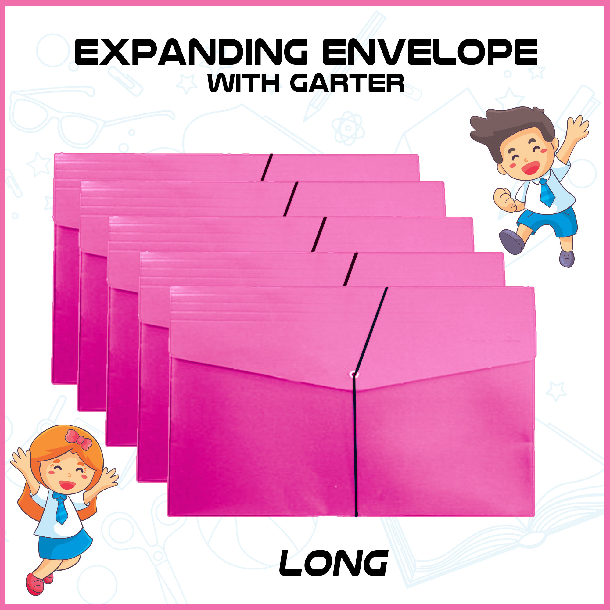Expanding Envelope w/ Garter - Long 5 pcs | Lazada PH