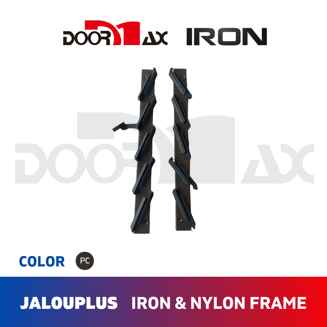 DOORMAX Jalouplus Iron Powder Coated Steel Nylon Jalousie Window Frame ...